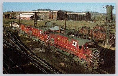 Lehigh Valley Railroad Alco Century 628 Locomotives Train Postcard 1974 ...