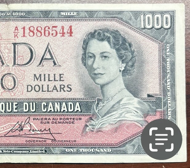 1954 Canadian 1000$ One Thousand Dollar Banknote Bank Of Canada | eBay