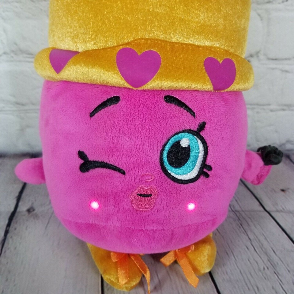 Shopkins Lippy Lips Lipstick 15" Plush Musical Light Up Toy 2016 Works ...