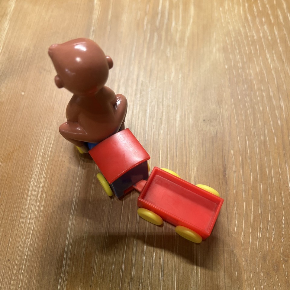 Curious George Train & Cart Toy Universal Studios Cake Topper Monkey ...