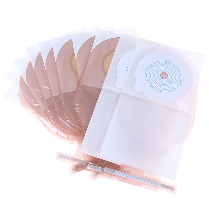 10PCS Colostomy Bags Colostomy Disposable Ostomy Drainable Single Use ...