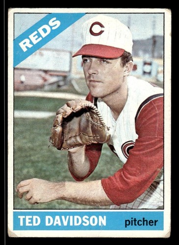 1966 TOPPS TED DAVIDSON 89 VG BASEBALL CINCINNATI REDS | eBay