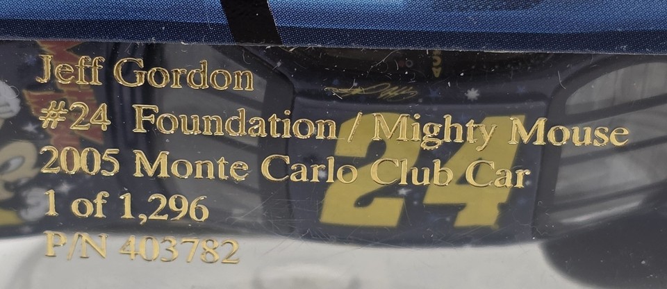 Jeff Gordon 1/64 Scale Nascar Jeff Gordon Foundation Mighty Mouse Car ...