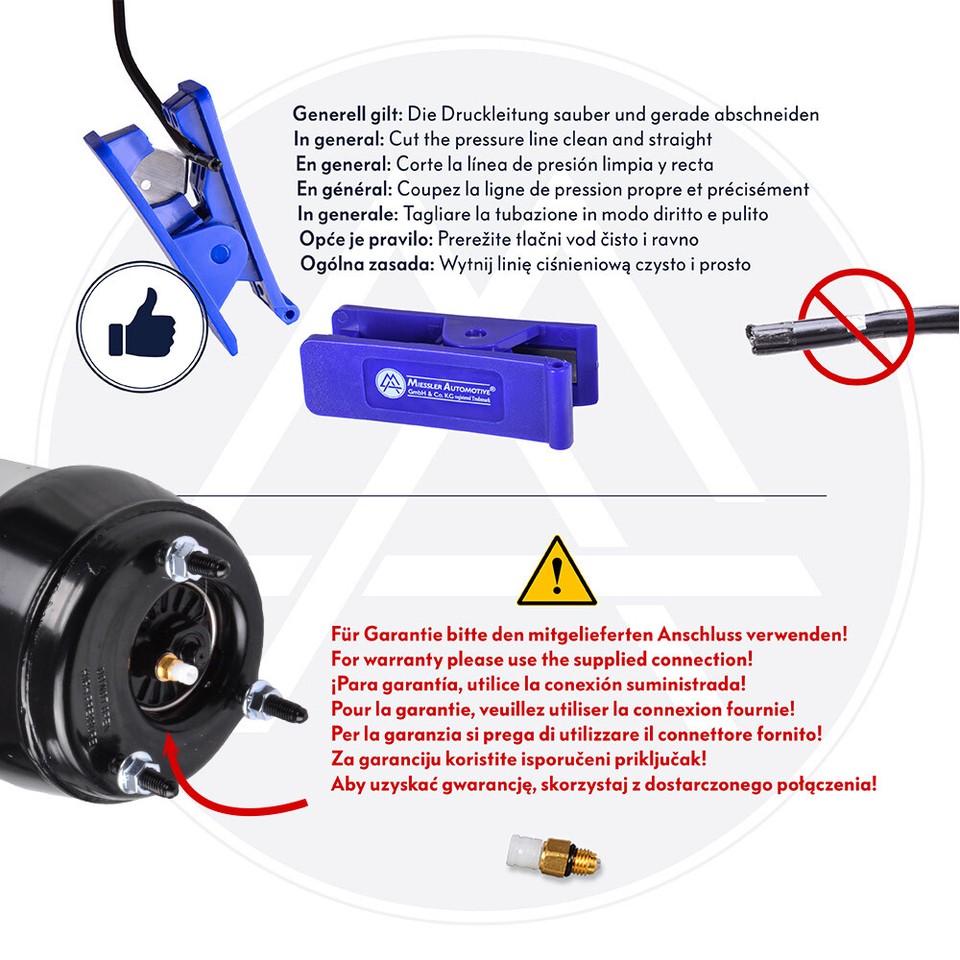 Mercedes GLS (X166) Shock absorbing strut air suspension front left ...