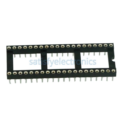 5PCS 40Pin DIP40 SIP Round IC Sockets Adaptor Solder Type gold plated ...