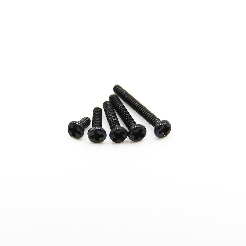 M1 M1.2 M1.4 M1.6 M1.7 M2 Black Steel Phillips Pan Head Small Micro ...