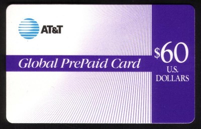 $60. Global PrePaid Card (Purple) SPECIMEN Phone Card | eBay
