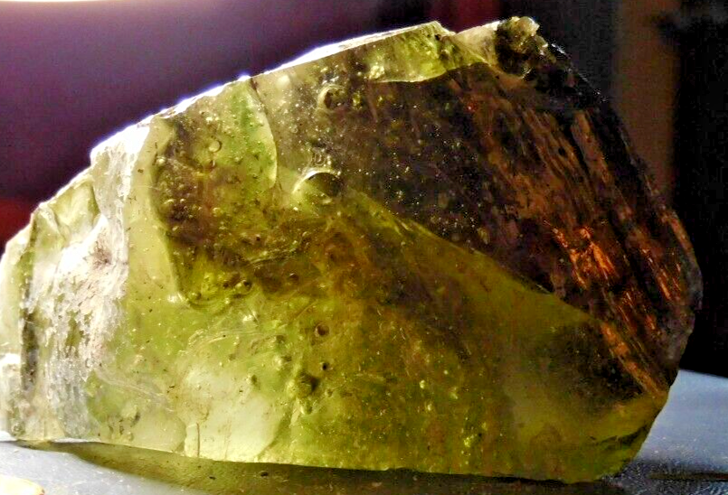 9.6oz Greenish Partially Transparent Silver Speckles Cullet Recycled ...