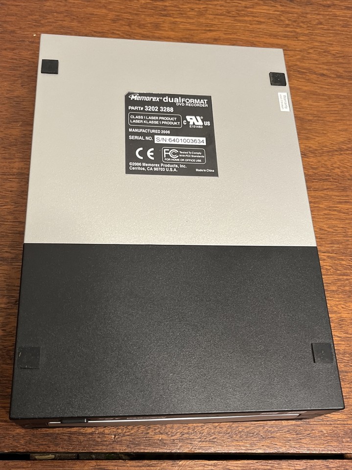 Memorex DVD/CD Recorder & Player double layer 16x 3202 3288 NO POWER ...