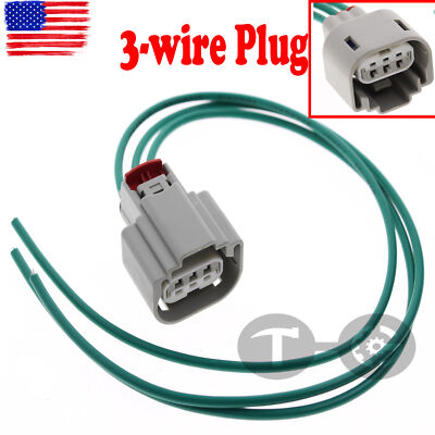 11.8 inches 3-wire Headlight Connector Pigtail Plug Cable Wire for Ford ...