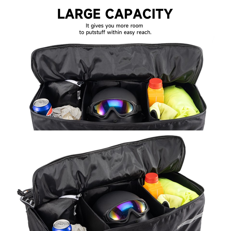 ATV Part Rear Rack Back Seat Storage Pack Luggage Bag Cushion Pad ...