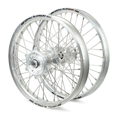 KTM 125 SX 2003-2012 Wheel Set Silver Platinum SNR MX Rims Silver Talon ...