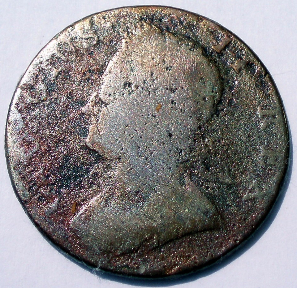 GREAT BRITAIN 1/2 PENNY 1740 George II O7.1 | eBay