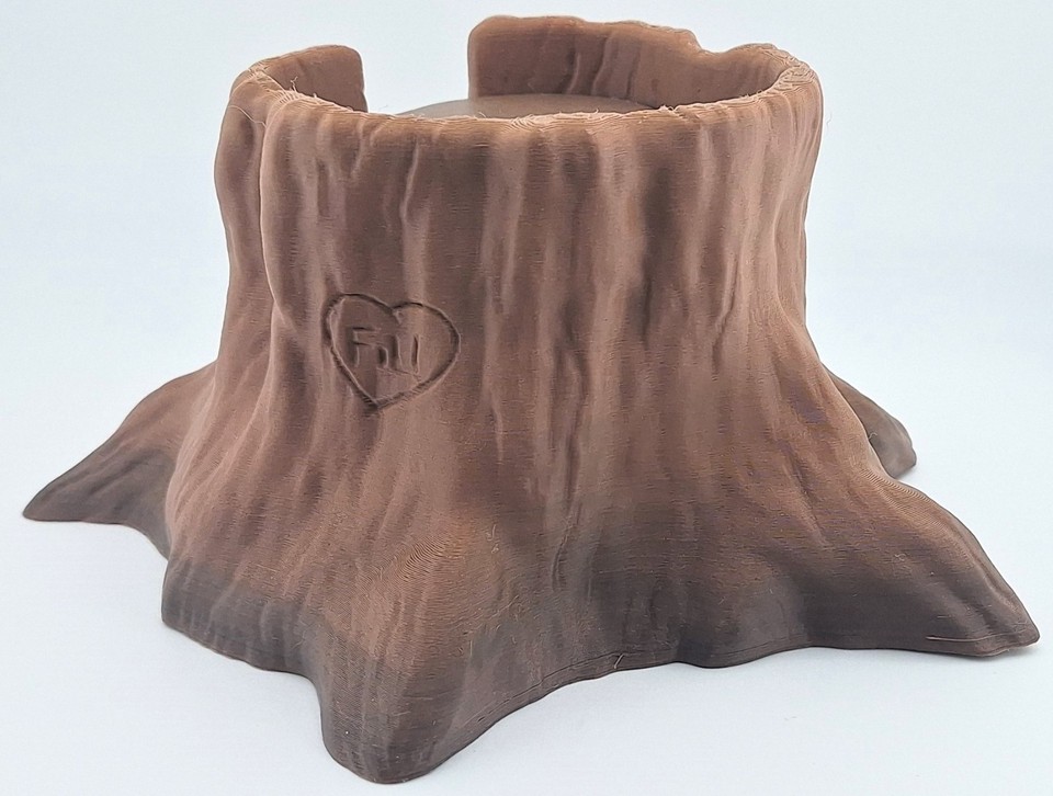 Tree Stump Rustic Forest Cabin Coaster Holder Nature-Inspired Home ...