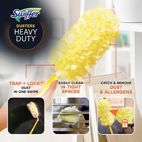 Swiffer 360 Dusters Extendable Handle Starter Kit, 3 Count Duster ...