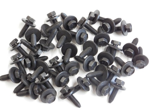 GM Truck Inner Fender Bolts- M8-1.25 x 30mm- 13mm Hex- 24mm Washer- 30 ...