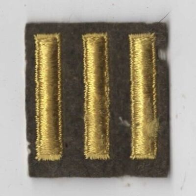 WWII US Army Overseas Service Bar 18 Months Patch BRWN Bdr. (SEWN) [5D ...