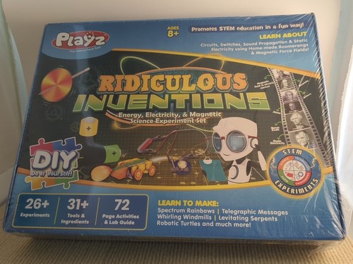 Playz Ridiculous Inventions Science Kit Stem DIY Projects - New in ...