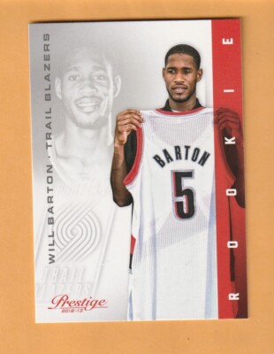 Will Barton Portland Trail Blazers 2012-13 Prestige #240 RC Memphis ...