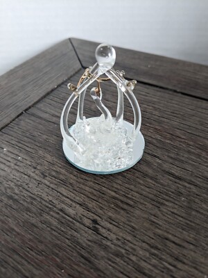 Sophia Ann Sitco Importing Glass Swan Figurine EUC | eBay