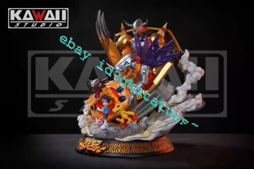 Kawaii Studio Digimon Adventure Metal Greymon Agumon Resin Statue In ...