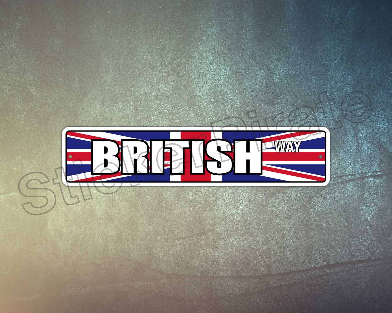 *Aluminum* British Flag 4" x 18" Metal Novelty Street Sign SS 672 | eBay