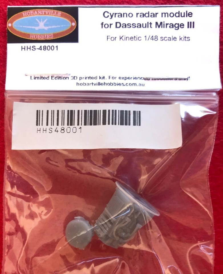 1/48 HOBARTVILLE 3D RESIN 48001; CYRANO II RADAR Module & Antenna ...