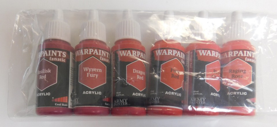 The Army Painter Warpaints Fanatic Flexible Triad - Cool Reds Paint Set ...