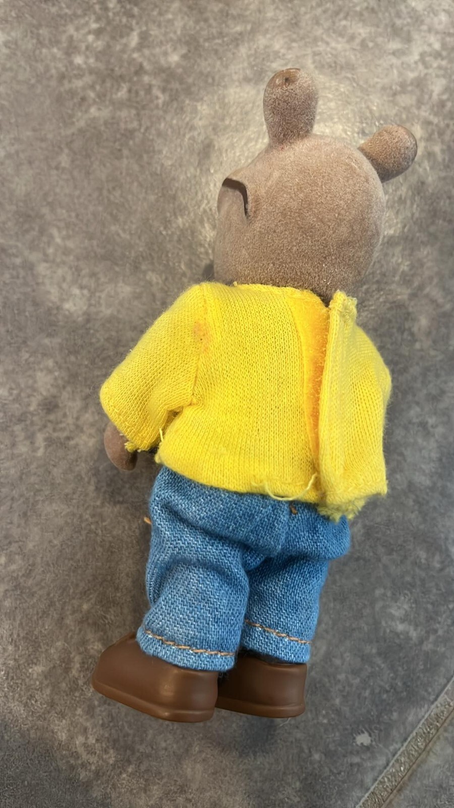 Vintage 1997 Eden Mark Brown Arthur the Aardvark Felt Flocked 5" Figure ...