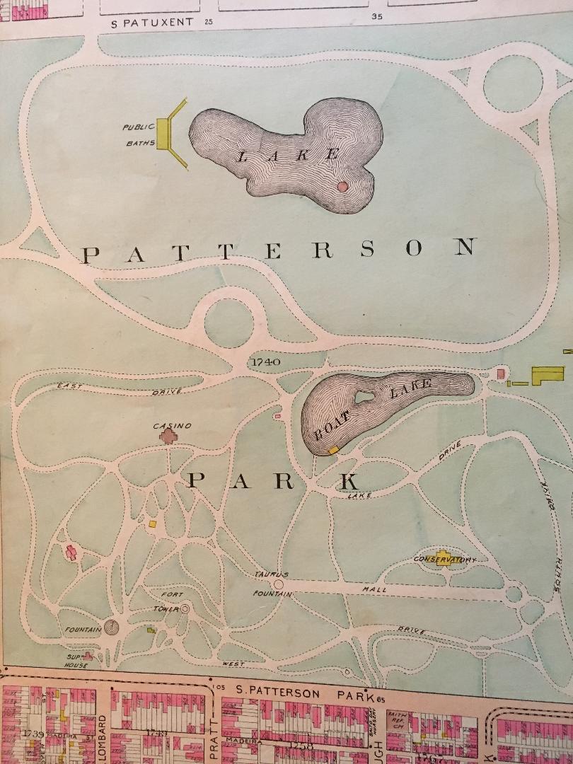 1906 E. BALTIMORE ST-PATAPSCO RIVER MARYLAND PATTERSON PARK CANTON SQ ...