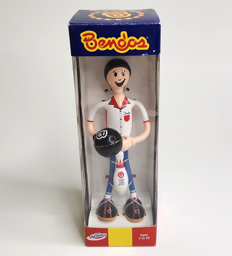 Vintage KID GALAXY 2001 BENDOS Bowler Duke Action Figure Collectible ...