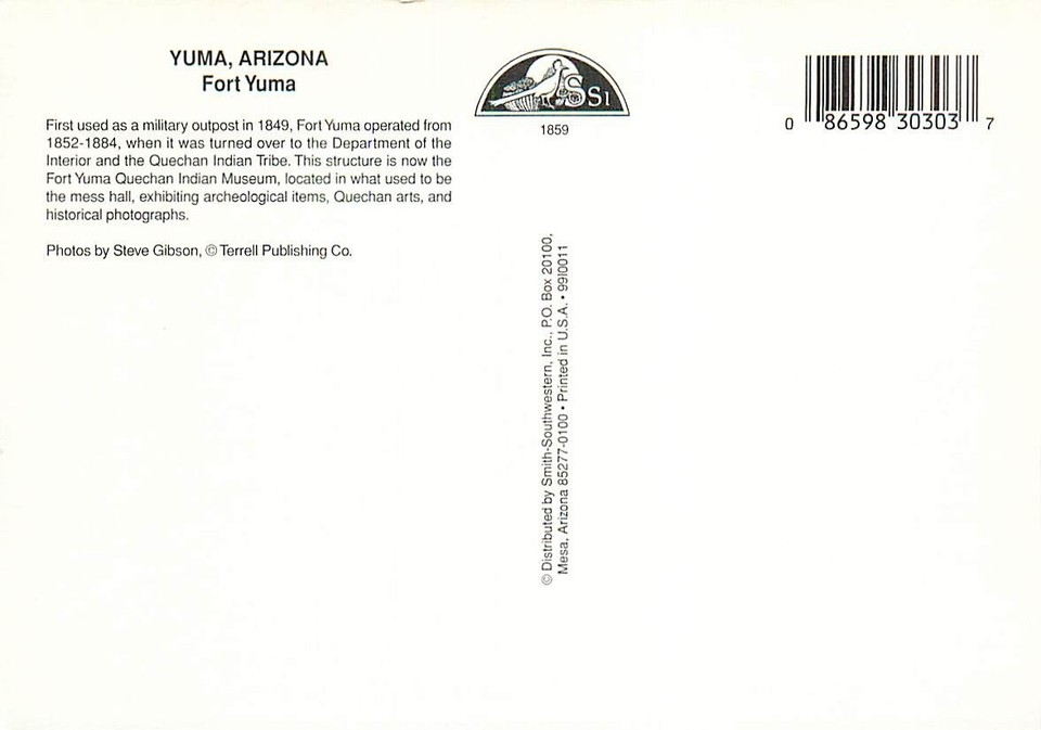 Postcard Fort Yuma, Yuma, Arizona | eBay