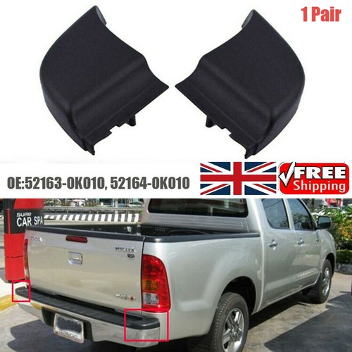 1Pair Rear Bumper Corner Caps Trim For Toyota Hilux Vigo 2004-2015 ...