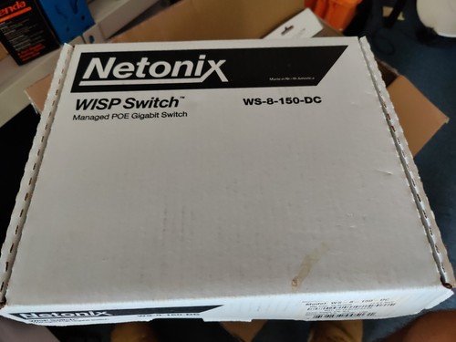 Netonix WISP Switch WS-8-150-DC 150 Watt SMART DC power supply accepts ...