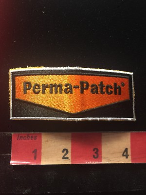 Advertising Patch PERMA-PATCH Pavement Repair (real thick, cut from hat ...