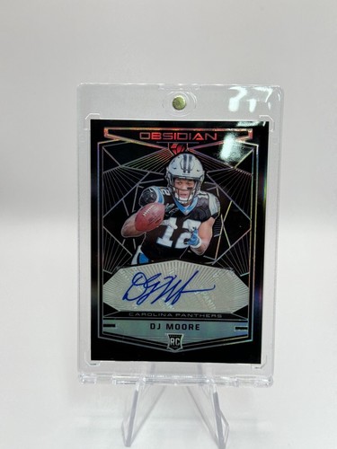 2018 Panini Obsidian - Rookie Autographs #RKA-DM D.J. Moore /100 RC | eBay