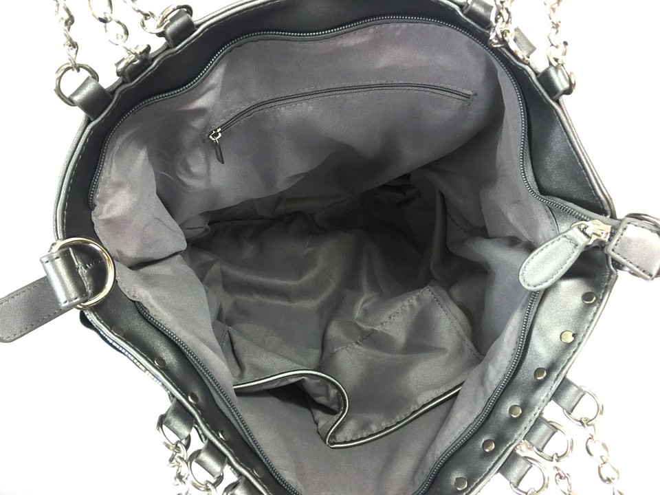 Zzfab Premium Classic Net Bling Handbag Rhinestone Sparkle Purse Silver ...