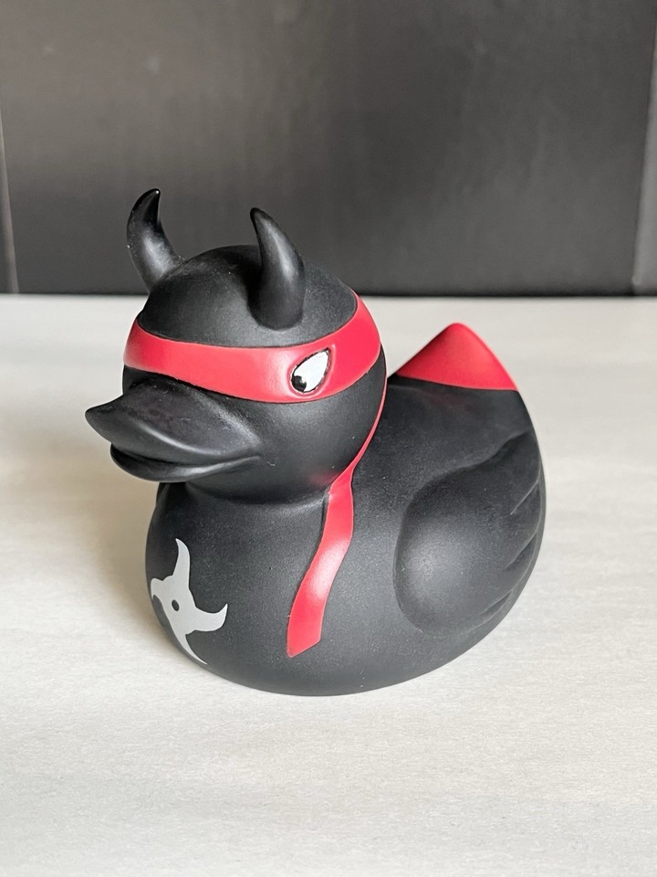 Red & Black - NINJA - Devil Duckie - Rubber Duck Ducky - Accoutrements 2006 | eBay