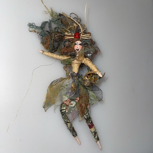 Jean Shackelford Ladybug + Basket Paper Mache Plus Fairy Doll hanging ...