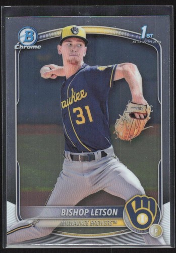 2025 Bowman #BCP-30 Bishop Letson Chrome Prospects Milwaukee Brewers ...