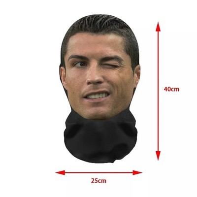 Cristiano Ronaldo Portuguese football player mask full face funny ...