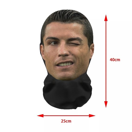 Cristiano Ronaldo Portuguese football player mask full face funny ...