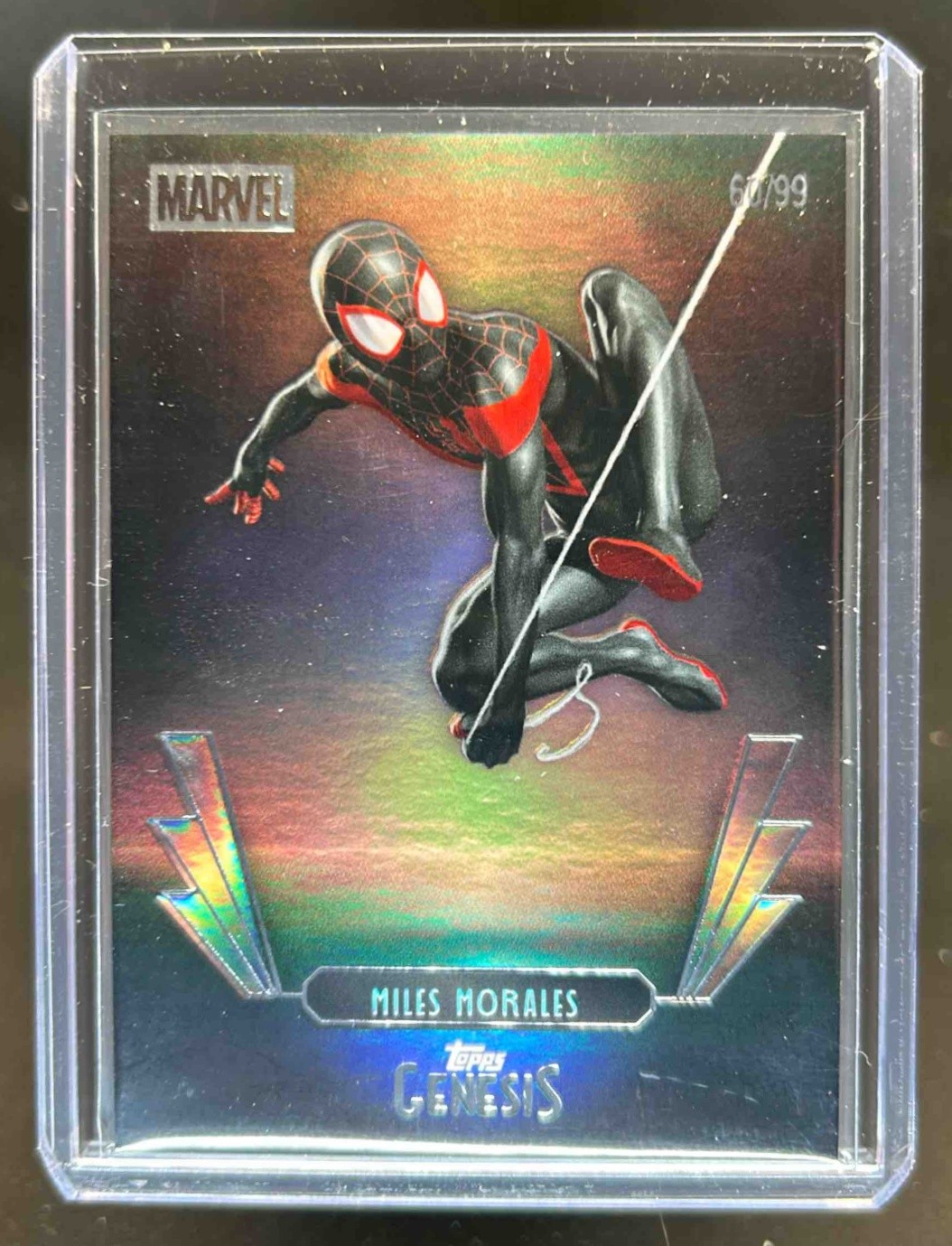 Miles Morales 2025 Topps Disney Genesis #62 Black Shimmer /10 Price ...