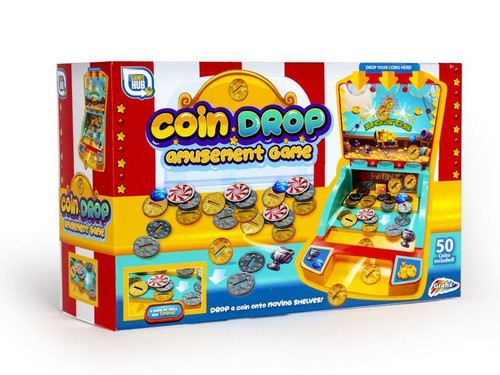 Coin Drop Amusement Game Fairground Arcade Coin Pusher Machine Children ...