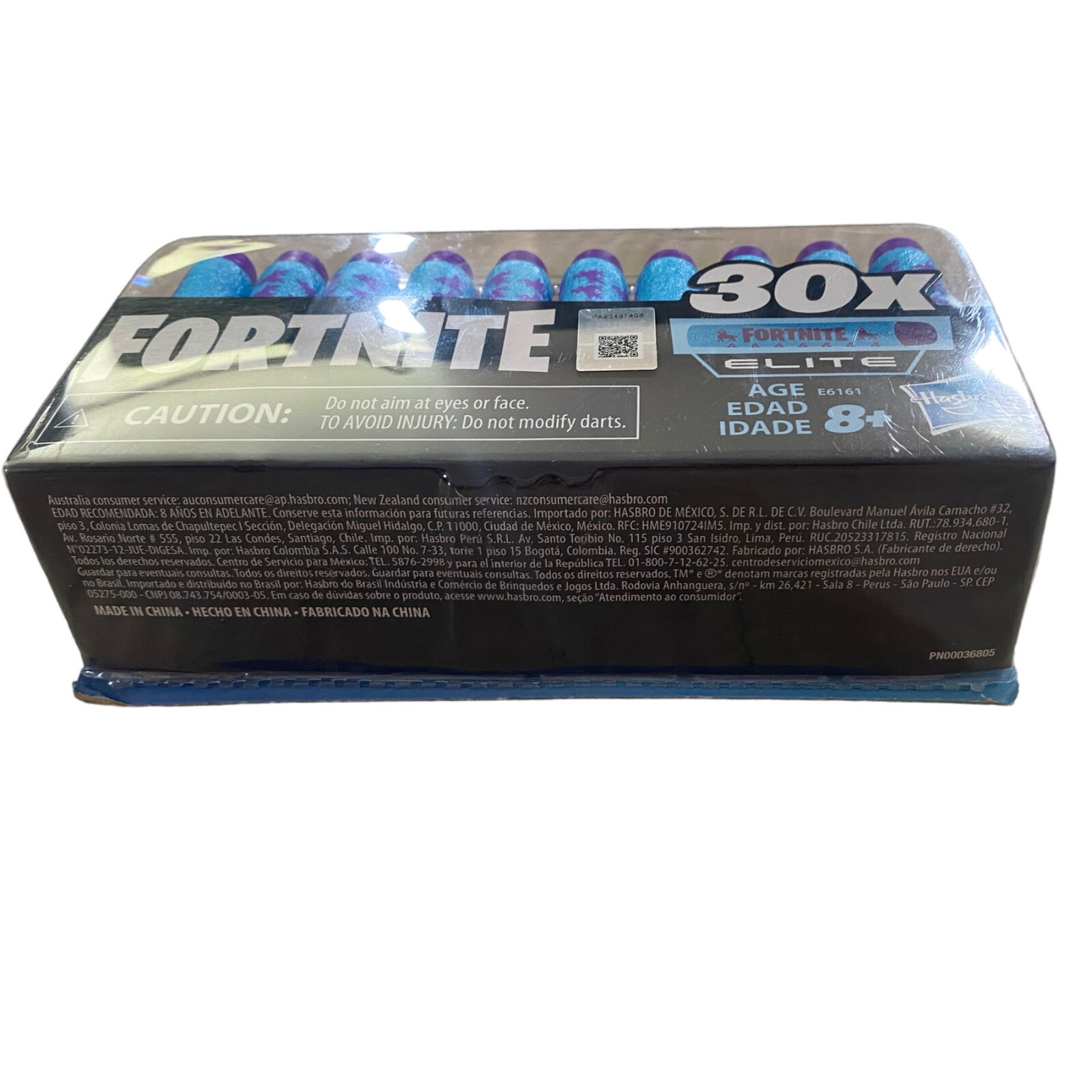 Nerf Fortnite Official 30x Darts Royale Blue Elite Refill Pack Battle ...