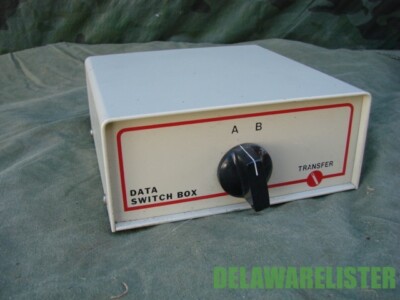 Vtg. Computer/Phone Plug Data Switch Transfer Box | eBay