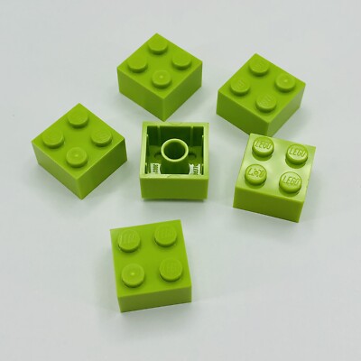 3003 LEGO Parts Brick 2x2 LIME (6) | eBay