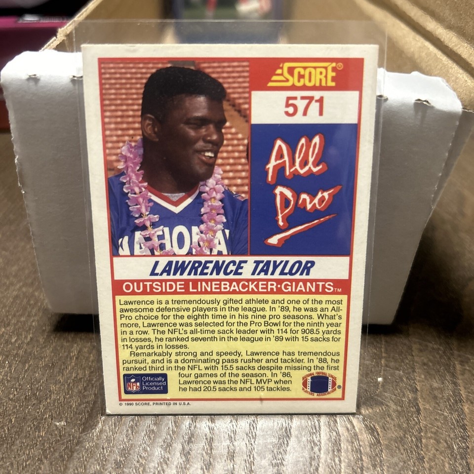 1990 Score - #571 Lawrence Taylor | eBay