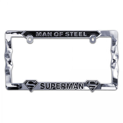 Superman 3D License Plate Frame Silver | eBay