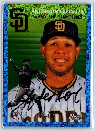 2023 Chrome Platinum Anderson Espinoza RC Blue Mini Diamond Refractor ...